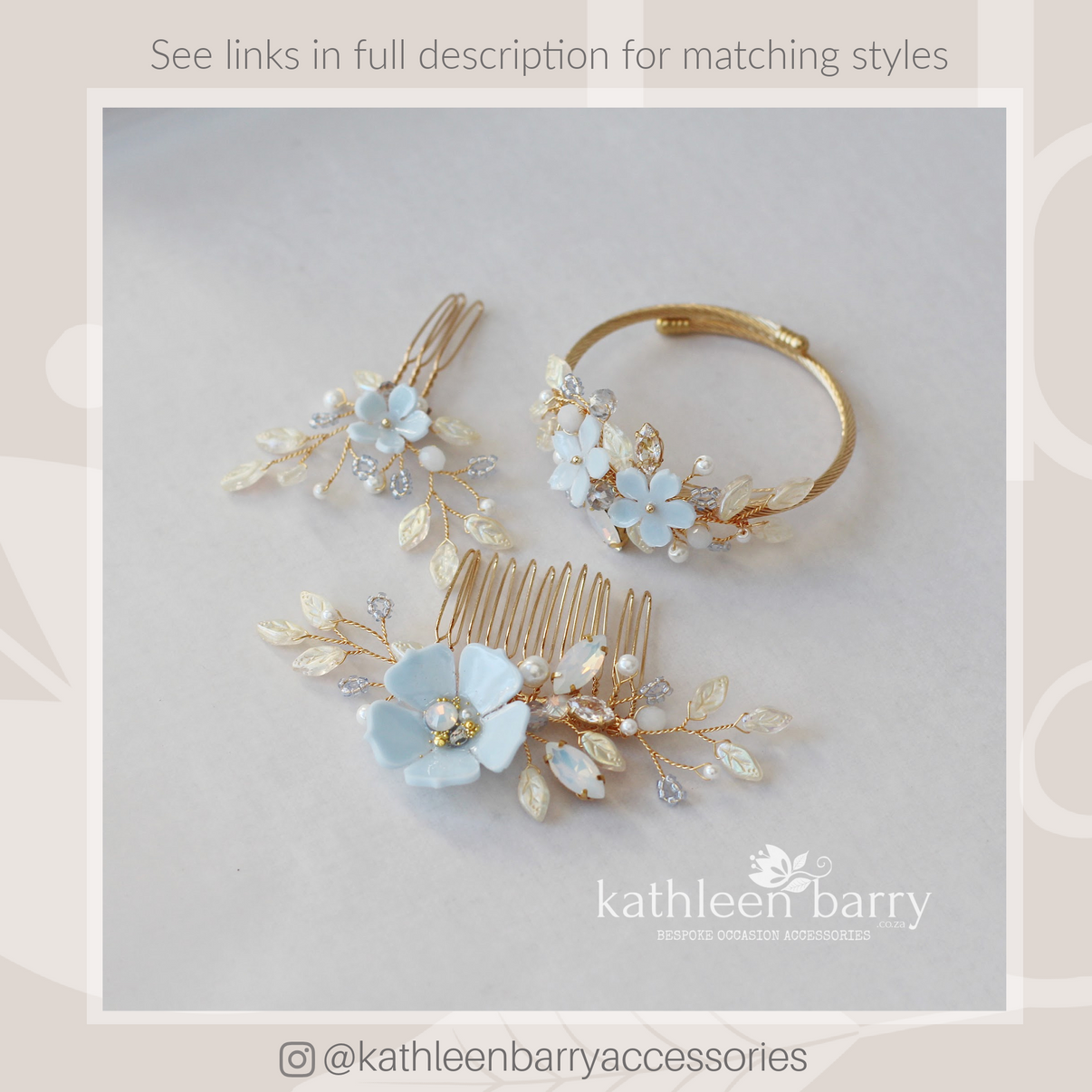 Dainty wedding hair pin set two styles or sold individually, colors can ...