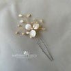 Tiffany flower hair pin - assorted custom colors available – Kathleen ...
