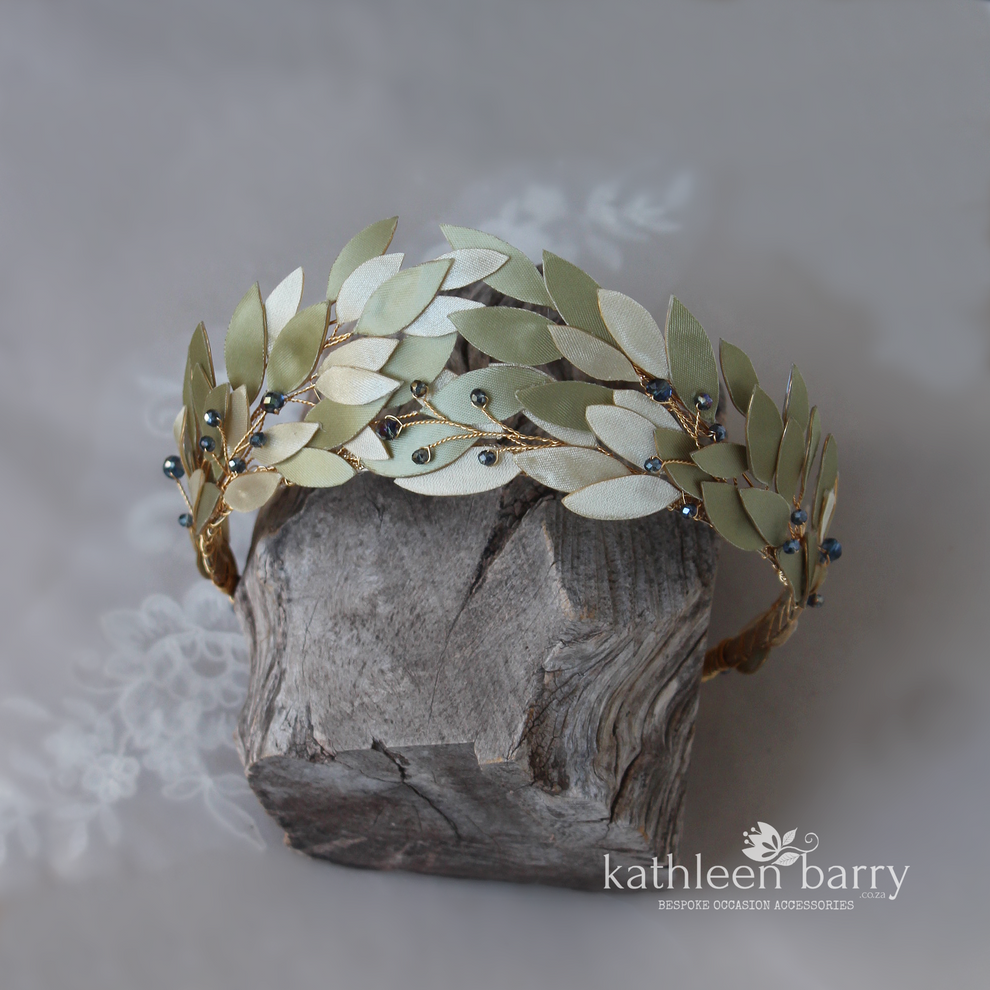 Eucalyptus leaf wedding crown - Bridal hair accessories Assorted color ...